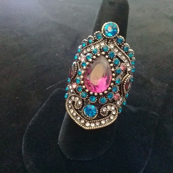Jewelry | Vintage Style Jewel Ring Size 891 | Poshmark